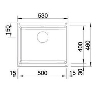 BLANCO SUBLINE 500-U (53X46) BLACK - ΝΕΡΟΧΥΤΗΣ ΓΡΑΝΙΤΕΝΙΟΣ ΥΠΟΚΑΘΗΜΕΝΟΣ ...